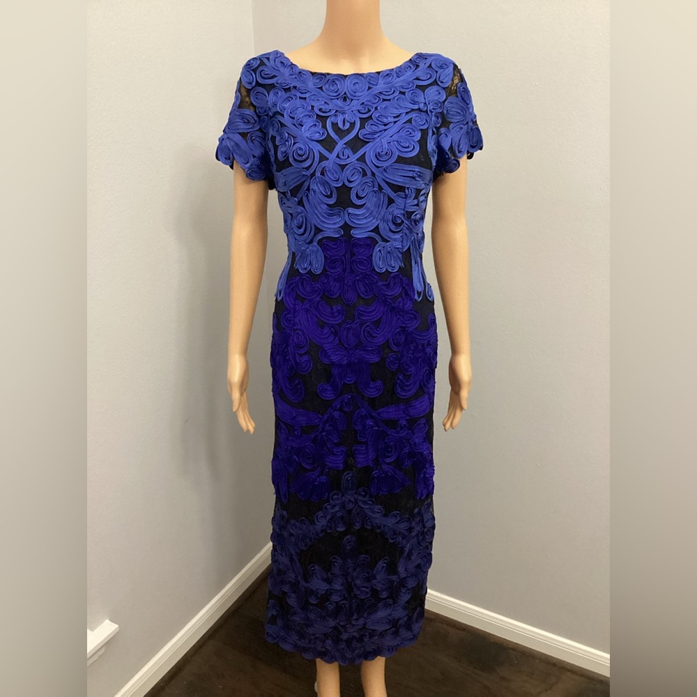 Beautiful Js Collections Blue Ribbon Dress - Gem